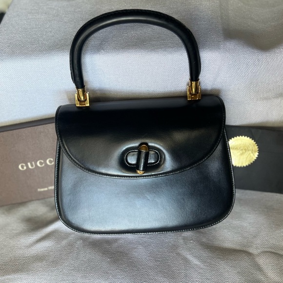 Gucci | Bags | Rare Vintage Gucci Top Handle Bag Timeless Elegance ...